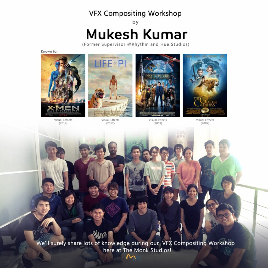 VFX compositing workshop – The Monk Studio